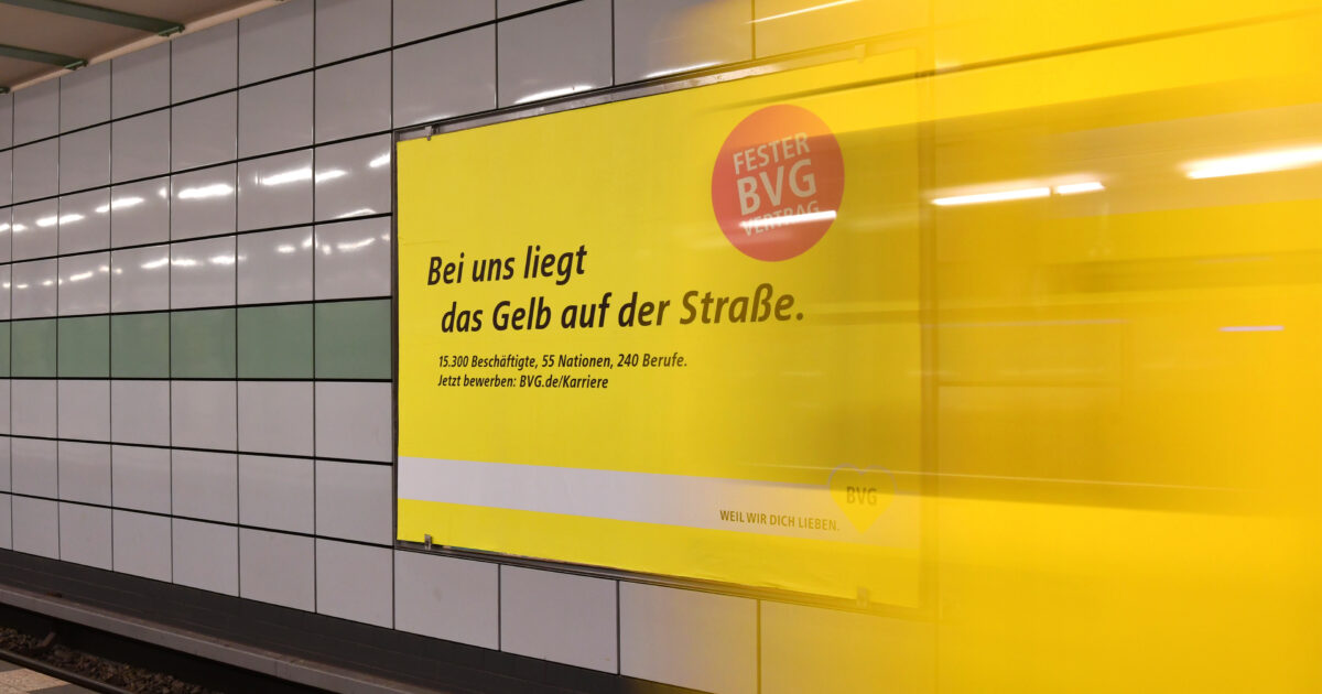 DIE BOTSCHAFT | Die BVG haut das Gelb raus!